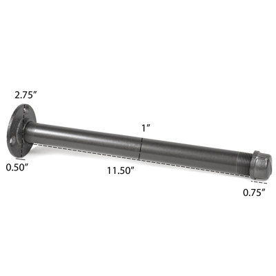 Millwood Pines Set of 4 Pipe Decor Industrial Shelf Brackets 3/4 Inch ...