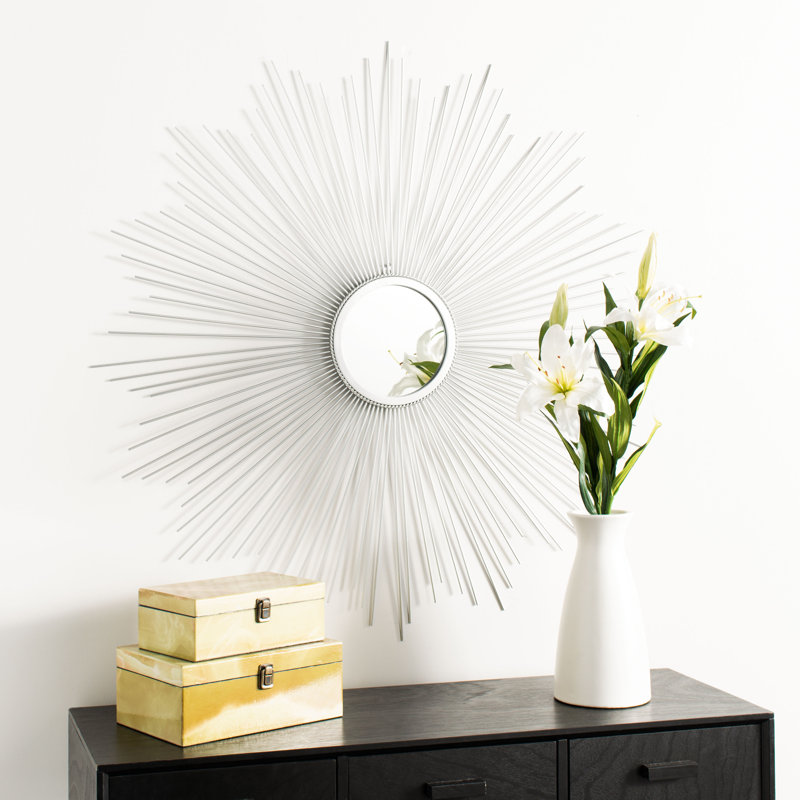 George Oliver Delfina Sunburst Metal Wall Mirror & Reviews | Wayfair