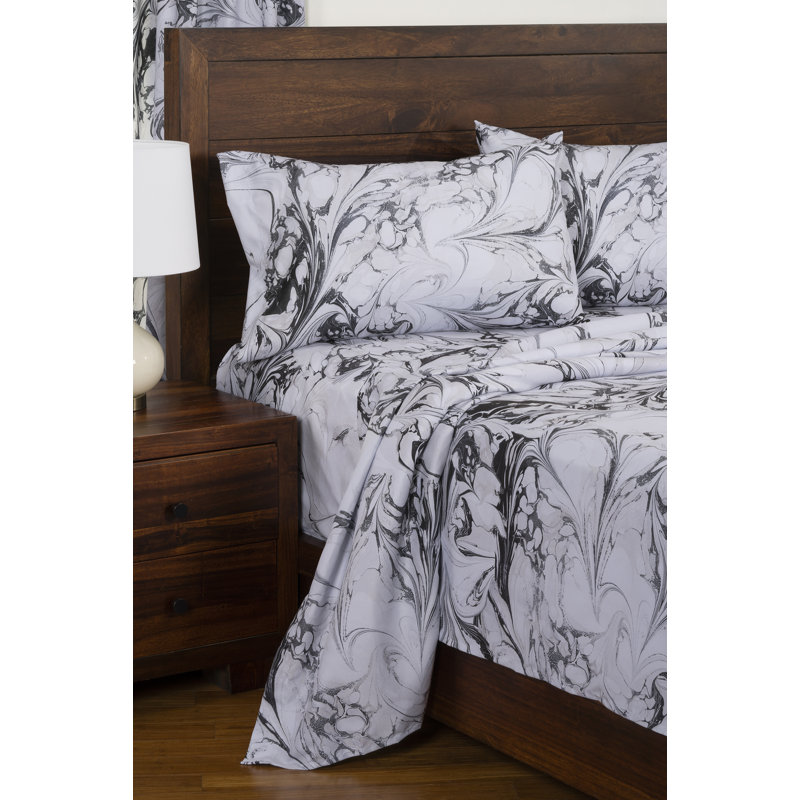 THE ART OF MARBLING Sheet Set | Wayfair