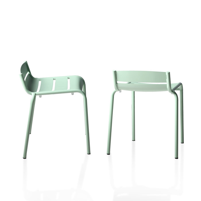 Brayden Studio® Alarni Stacking Patio Dining Side Chair | Wayfair