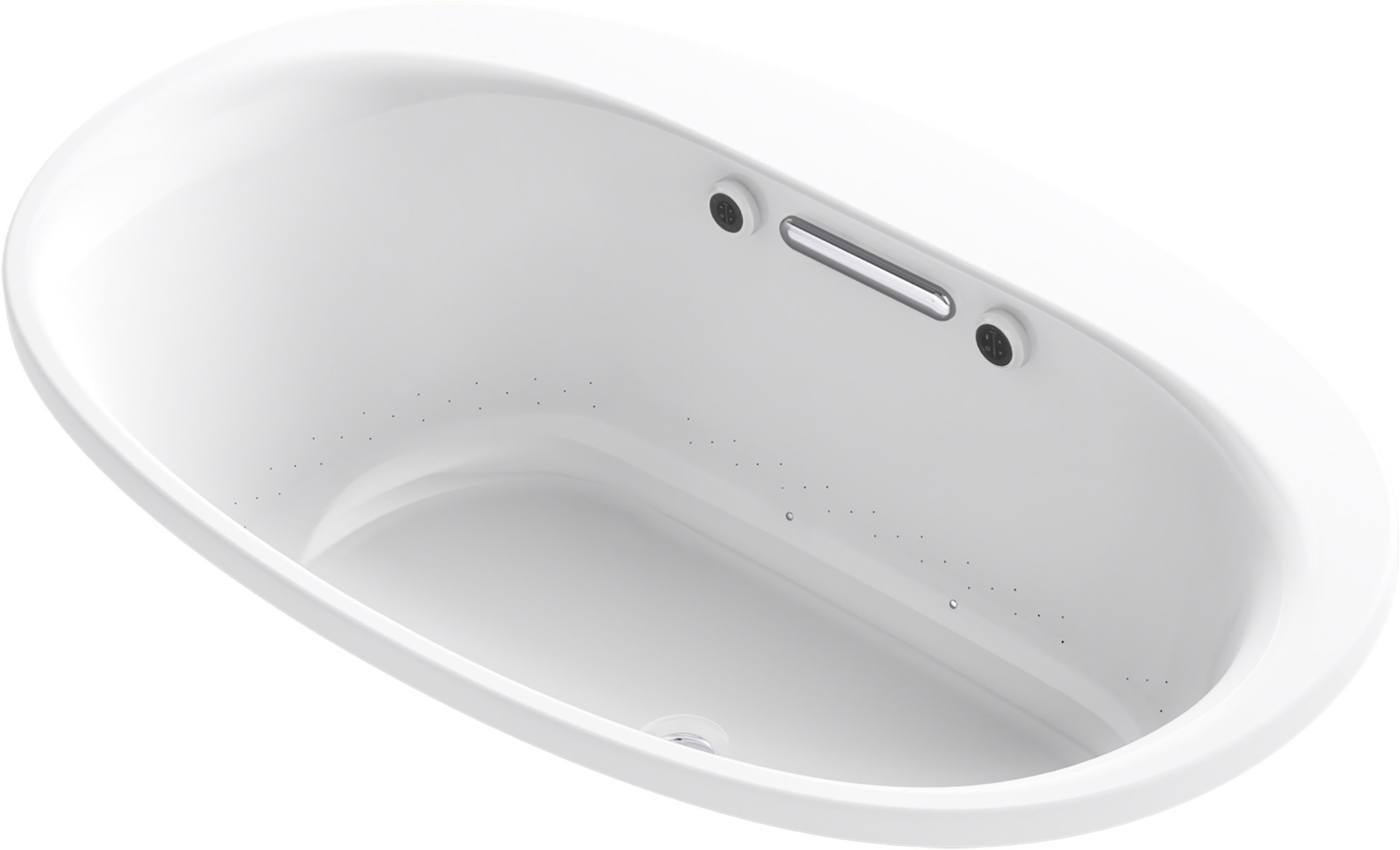 Kohler Underscore Oval 60" x 36" Drop In Undermount Whirlpool Acrylic ...