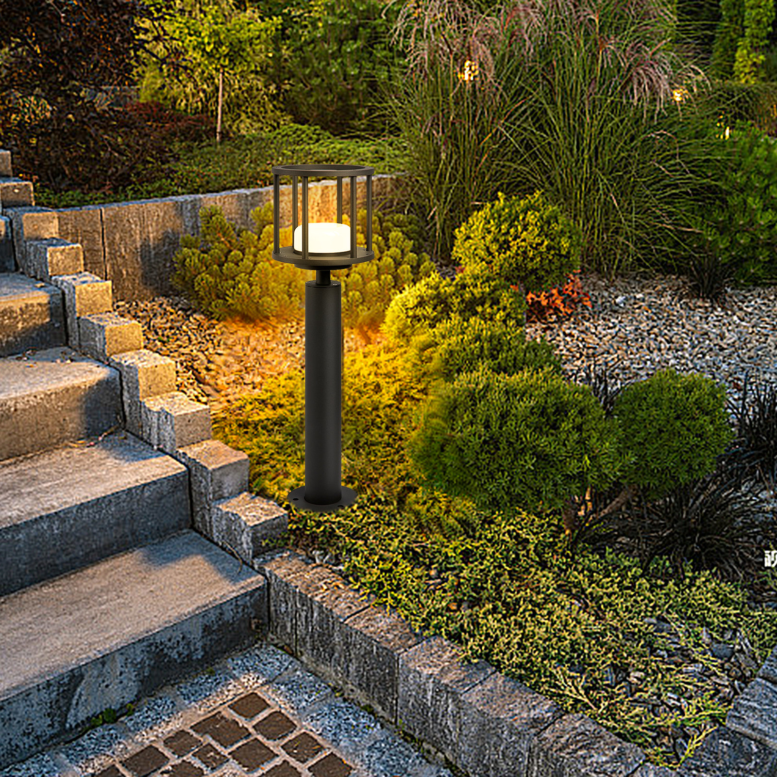 Inowel Light Outdoor Pathway LED Lights Lantern 23.6 IN IP44 Waterproof ...
