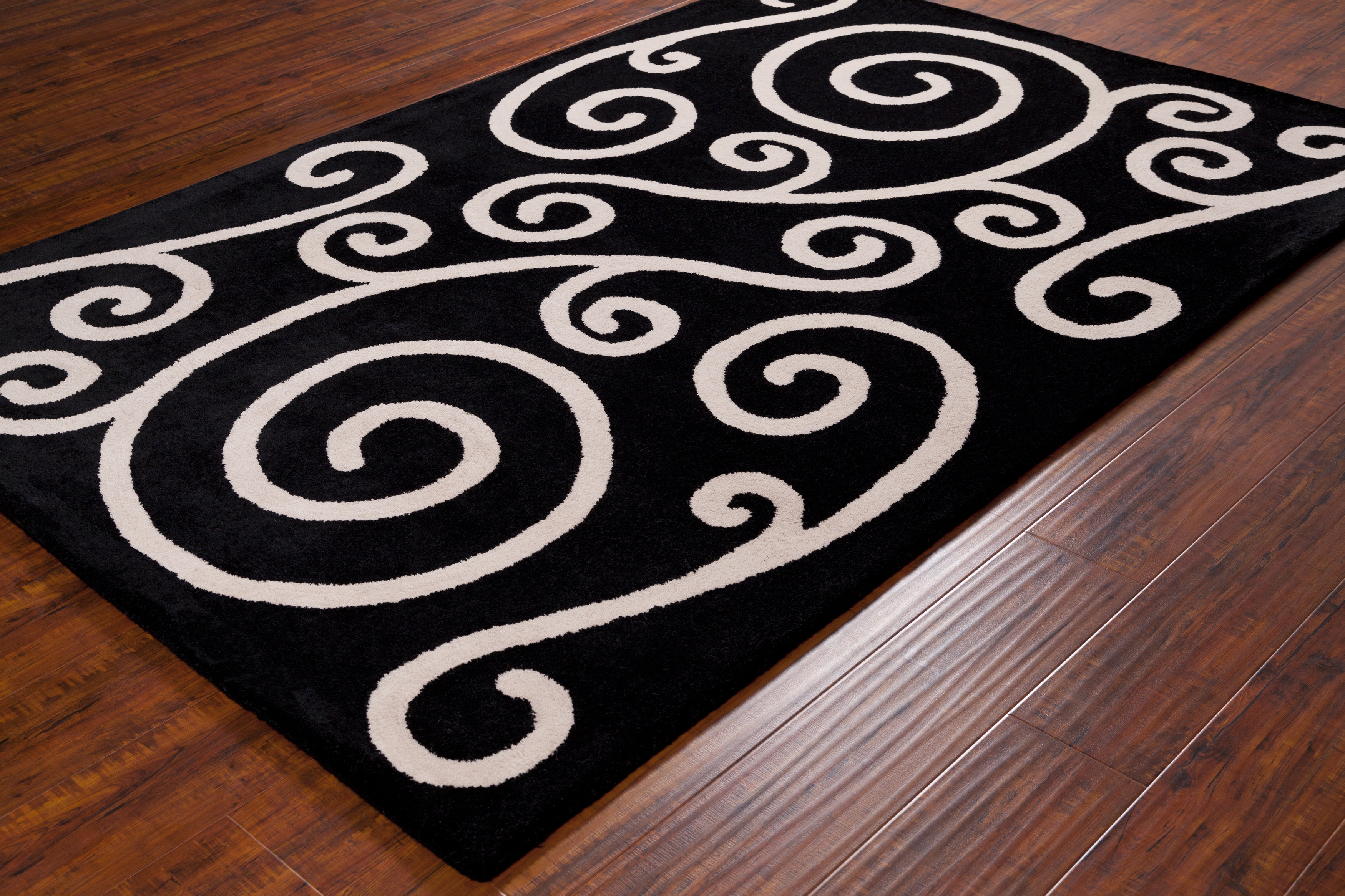 Chandra Allie Wool Black And Beige Rug | Wayfair