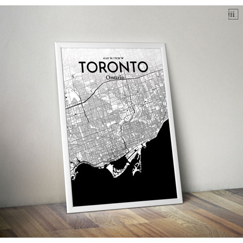 OurPoster.com Toronto City Map - Panoramic Graphic Art & Reviews ...