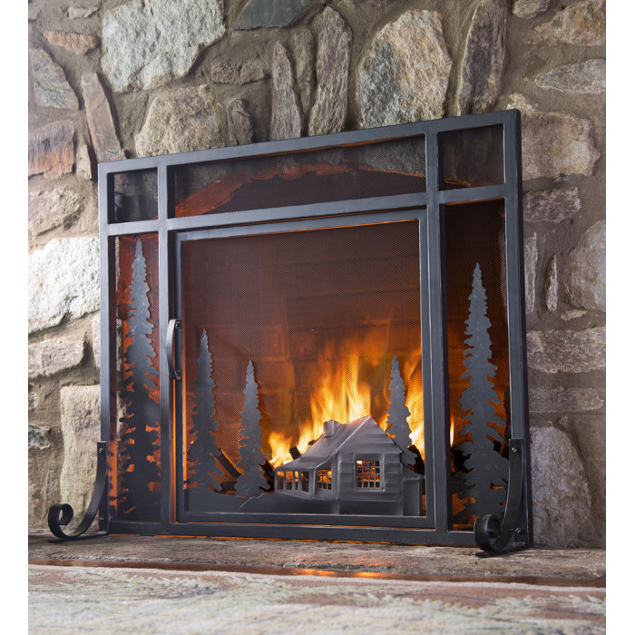 Plow & Hearth Single Panel Steel Fireplace Screen & Reviews | Wayfair