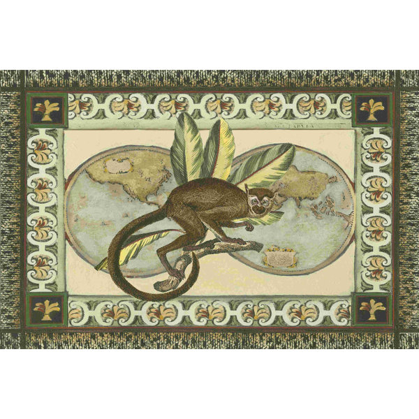 Bayou Breeze Tropical Monkey II On Canvas Print | Wayfair