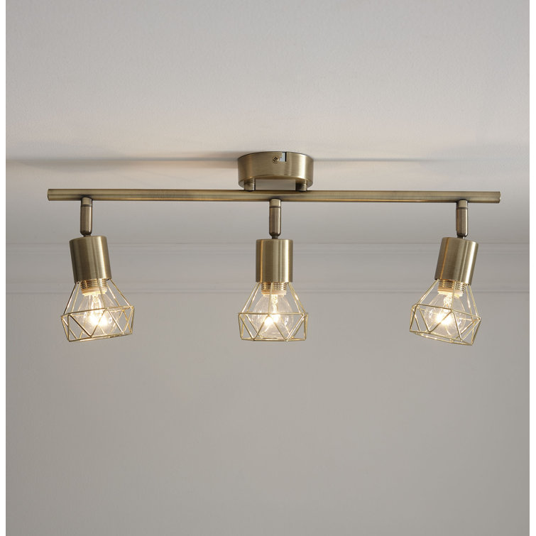 Ivy Bronx Roulston Antique Brass 3 Light Bar Ceiling Light & Reviews ...