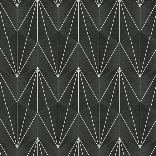 Merola Tile Aster 9" x 10" Porcelain Patterned Wall & Floor Tile ...