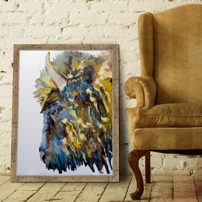Union Rustic Buffalo - Picture Frame Print on Canvas & Reviews | Wayfair