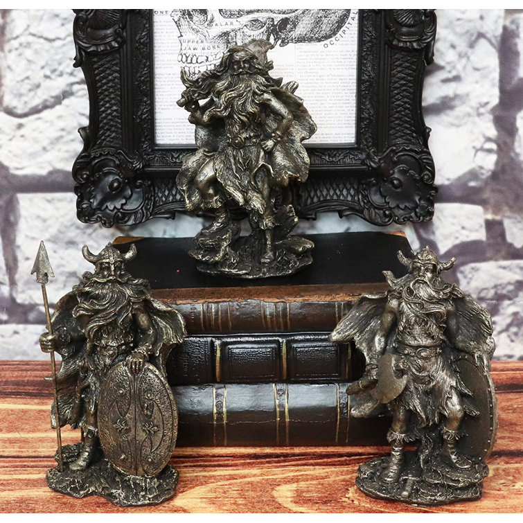 Red Barrel Studio® 3 Piece Sabir Small Norse Viking Warlock Gods and ...