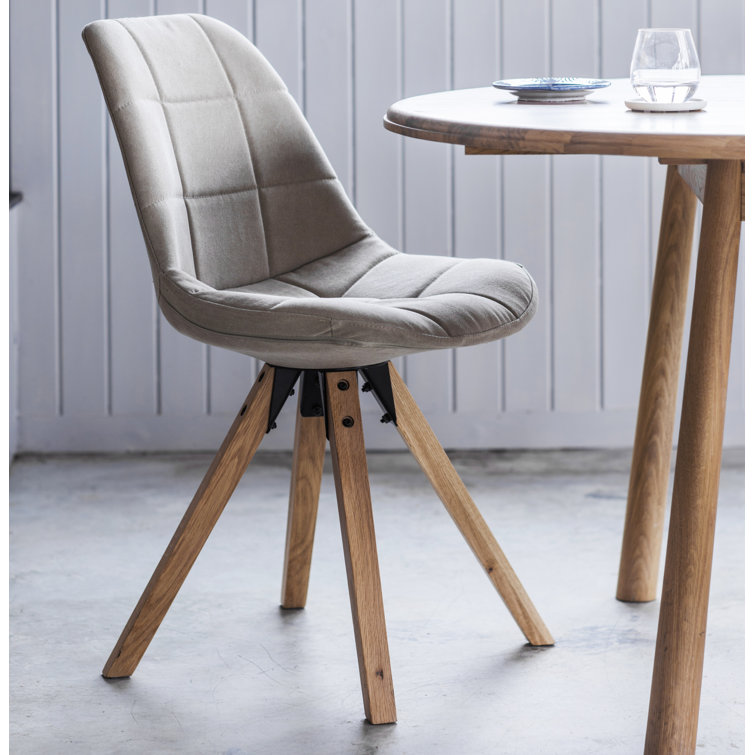 Fjørde & Co Annette Canvas Dining Chair in Grey & Reviews | Wayfair.co.uk