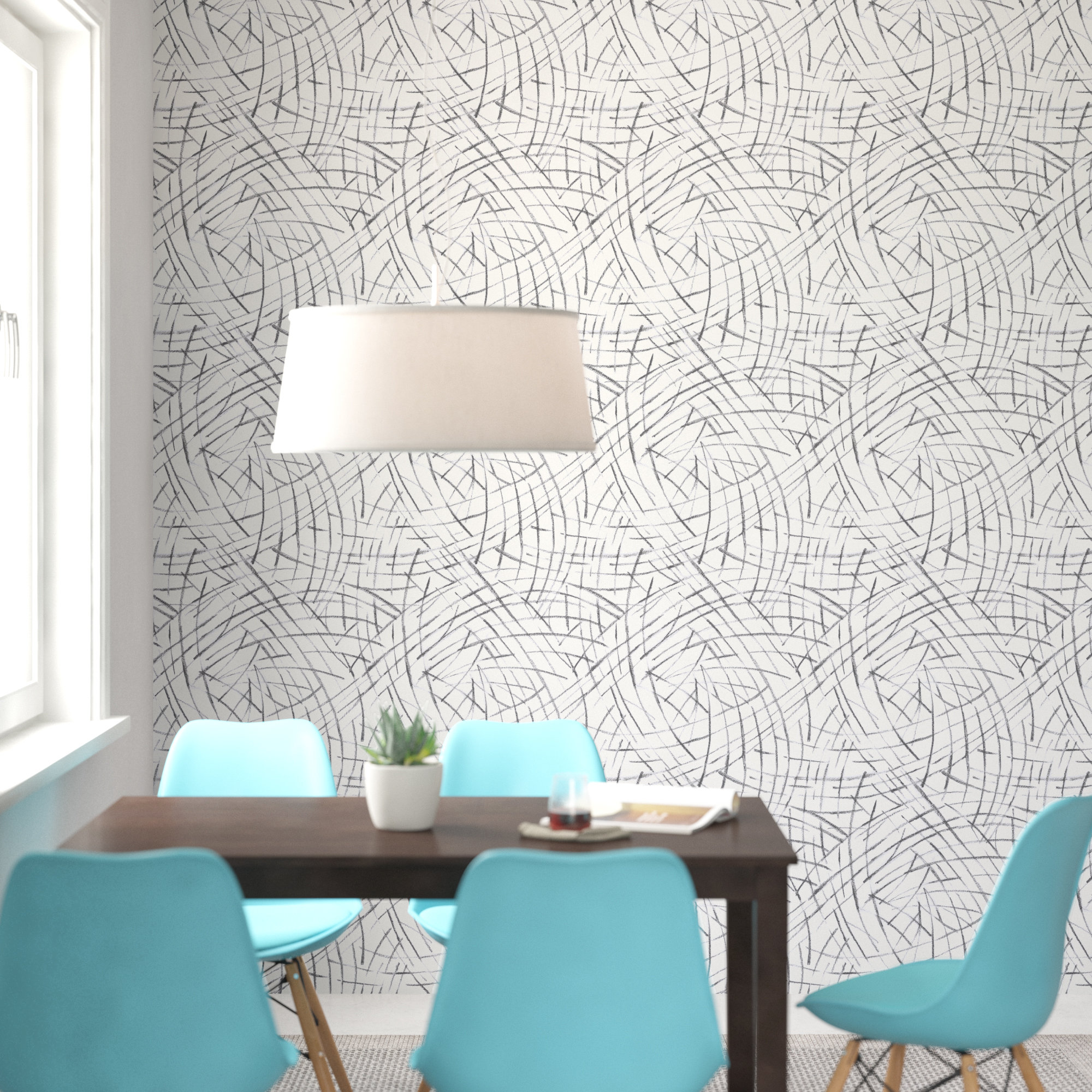 Zipcode Design™ Ames Peel & Stick Abstract Wallpaper & Reviews | Wayfair