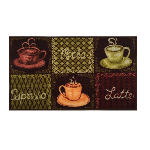 Winston Porter Wanstead Hot Latte Kitchen Mat & Reviews | Wayfair