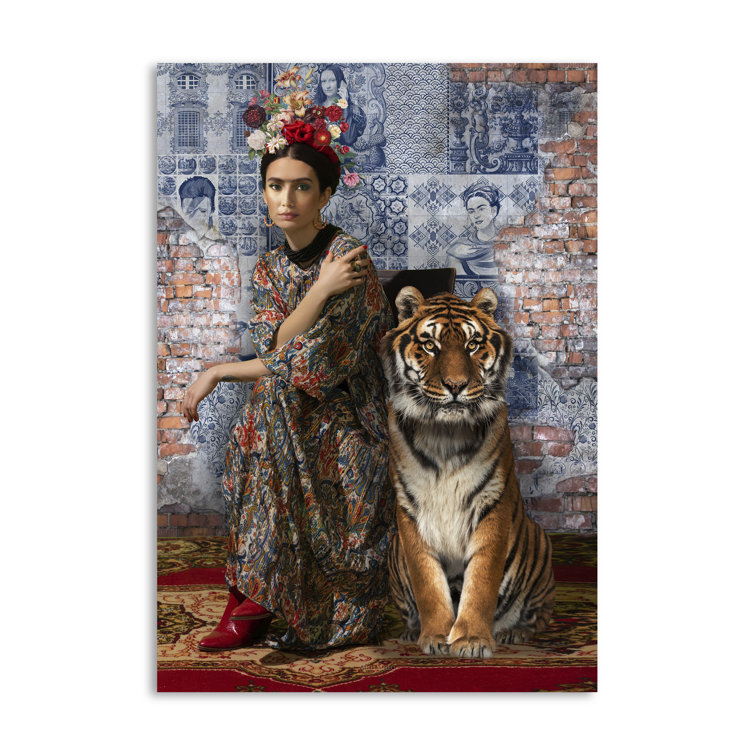 Latitude Vive Frida Kahlo - Unframed Graphic Art on Metal | Wayfair.co.uk