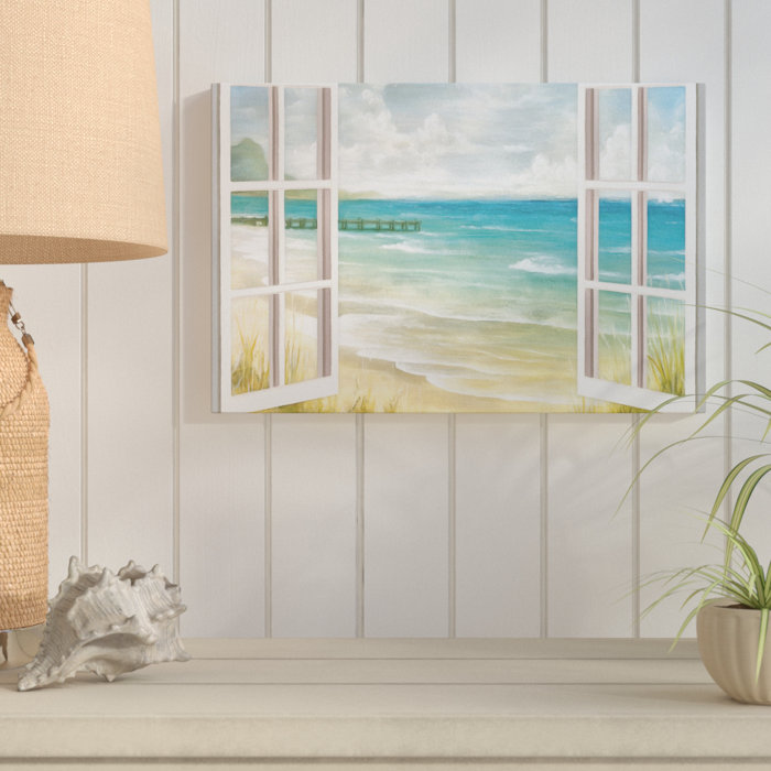 Sand & Stable Open Windows To Beach Paradise - Print on Canvas ...