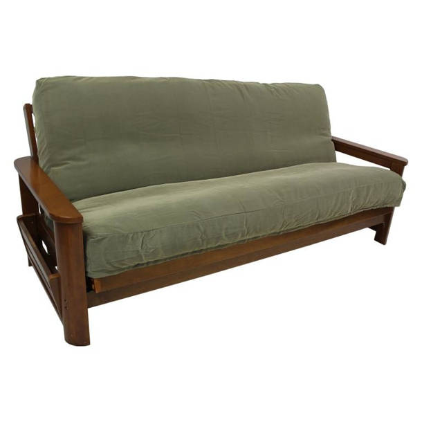 Winston Porter Box Cushion Futon Slipcover & Reviews | Wayfair