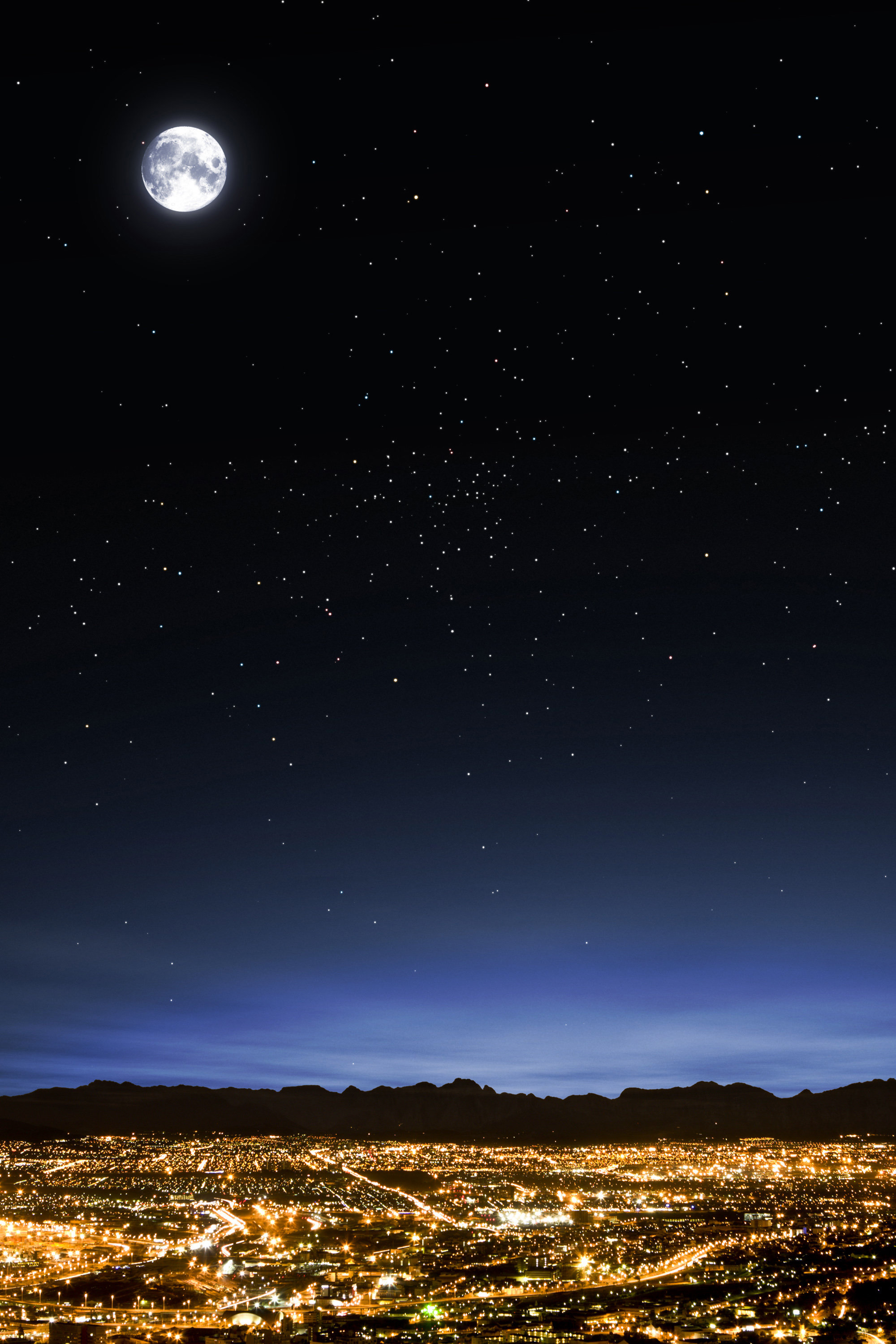 Ebern Designs Full Moon - Wrapped Canvas Photograph | Wayfair