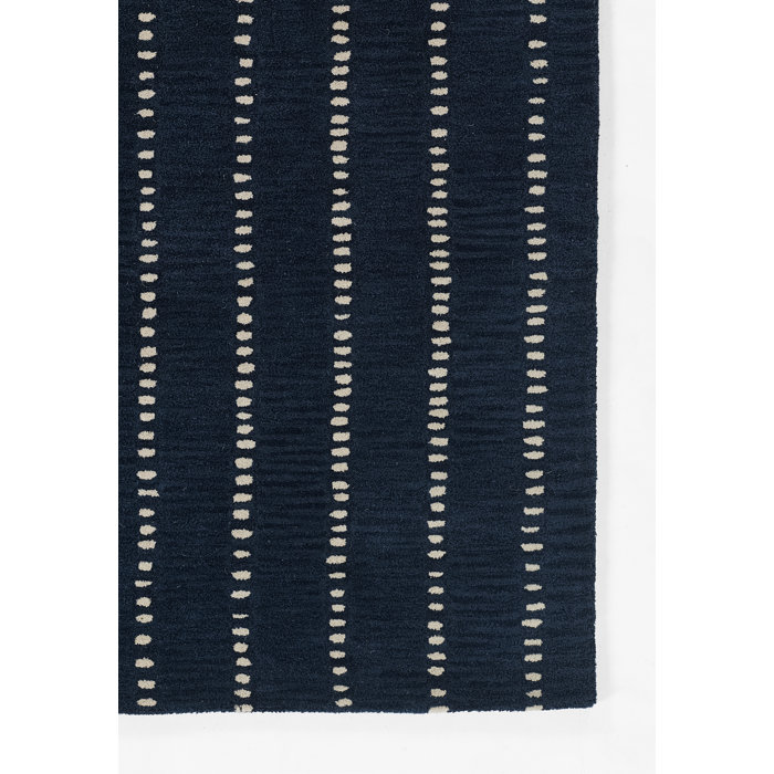 AllModern Nichols Handmade Wool Navy Rug & Reviews | Wayfair