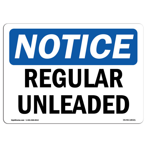 SignMission Regular Unleaded Sign | Wayfair