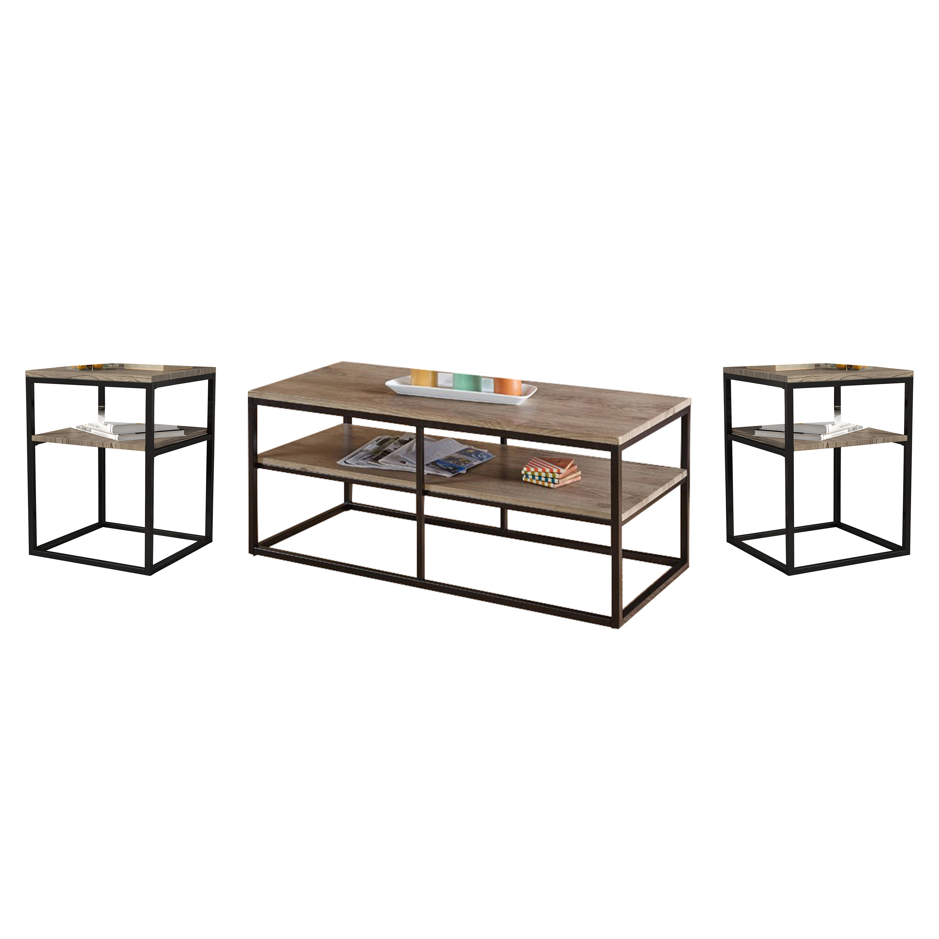 17 Stories Kendralyn 3 Piece Coffee Table Set & Reviews | Wayfair