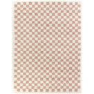 AllModern Walker Checkered Burnt Orange/Cream Shag Area Rug & Reviews ...