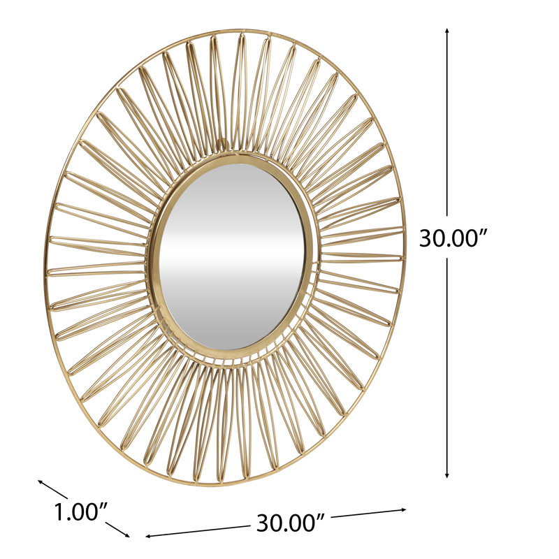 Mercer41 Round Wall Mirror | Wayfair