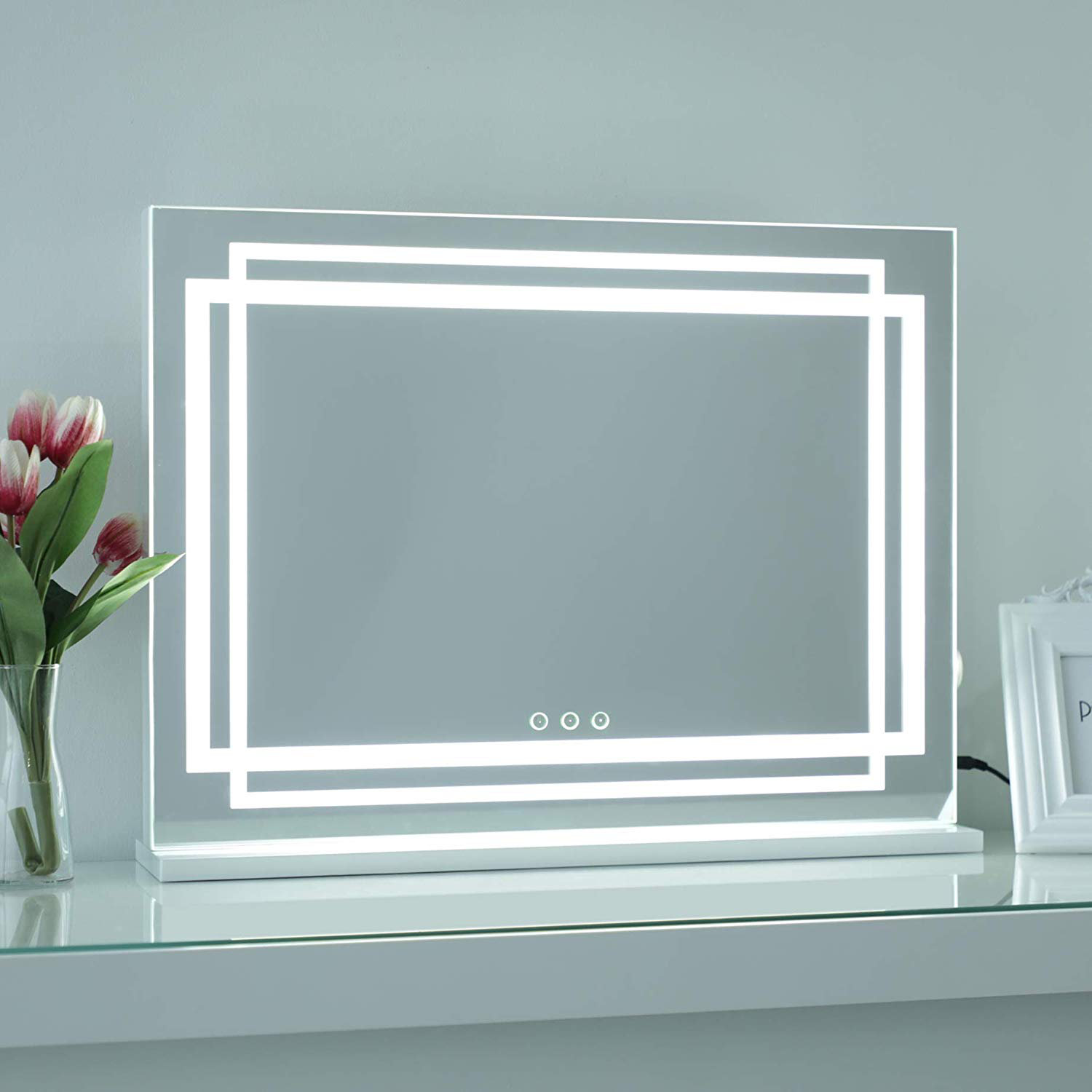 Latitude Run® Barnali Rectangle LED Mirror & Reviews | Wayfair