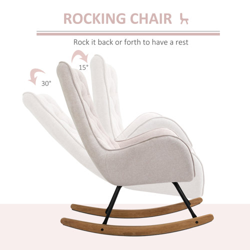 George Oliver Davio Upholstered Rocking Chair & Reviews | Wayfair