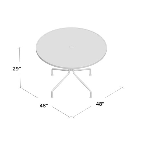 Woodard Mesh Metal Outdoor Table & Reviews | Wayfair