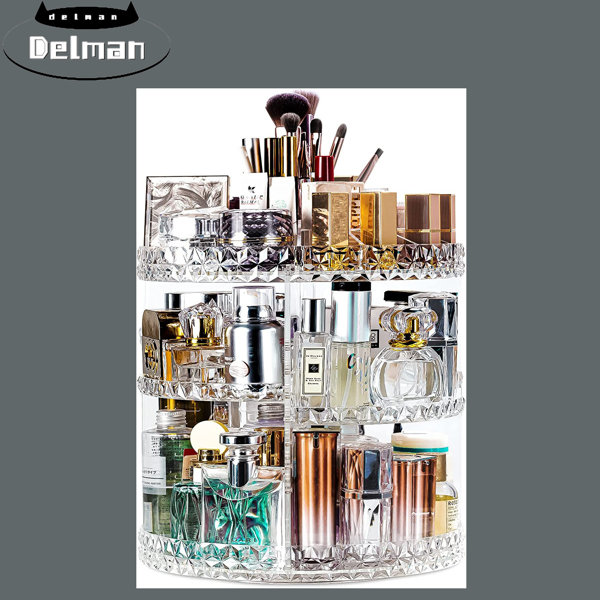 Rebrilliant Makeup Organizer, 360 Degree Rotating Perfume Organizer, 7 ...