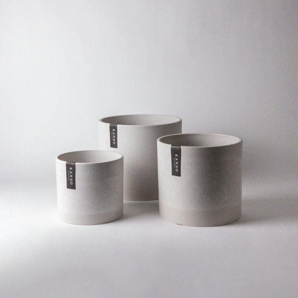 Kanso Designs 3-Piece Ceramic Pot Plant Set | Wayfair