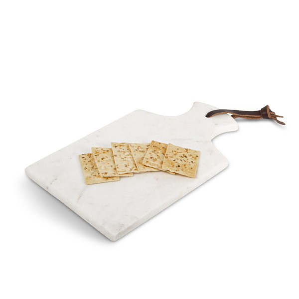 Everlasting Glow 12 In Genuine White Marble Cutting Board | Wayfair
