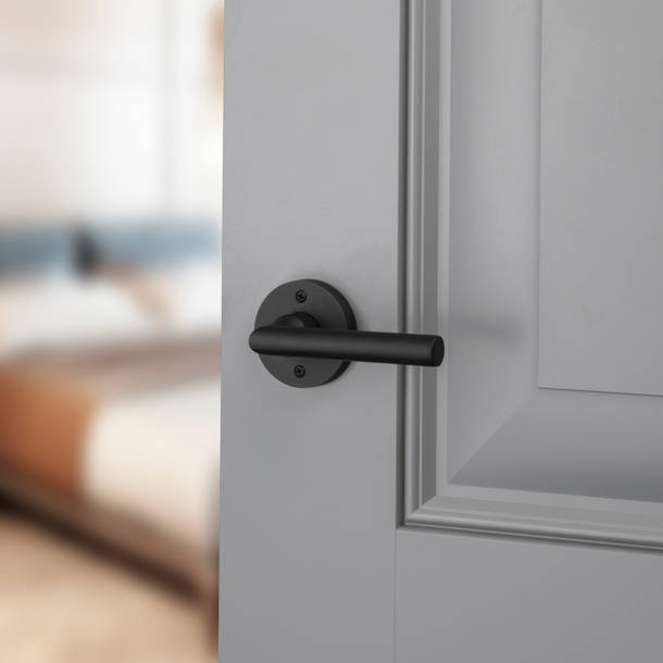 Baldwin Soho Handleset with Double Cylinder Deadbolt and Door Lever and ...