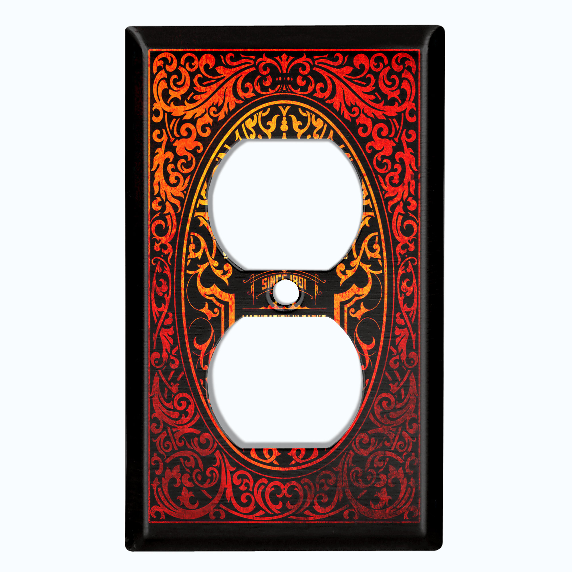 WorldAcc Vintage Scottish Original Whiskey Frame Border 1-Gang Duplex ...