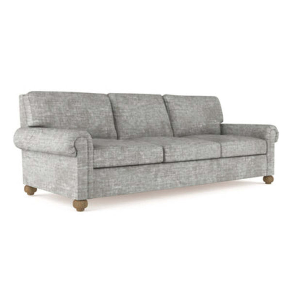 Tandem Arbor Leroy Rolled Panel-Arm Sofa with Bun Feet | Wayfair