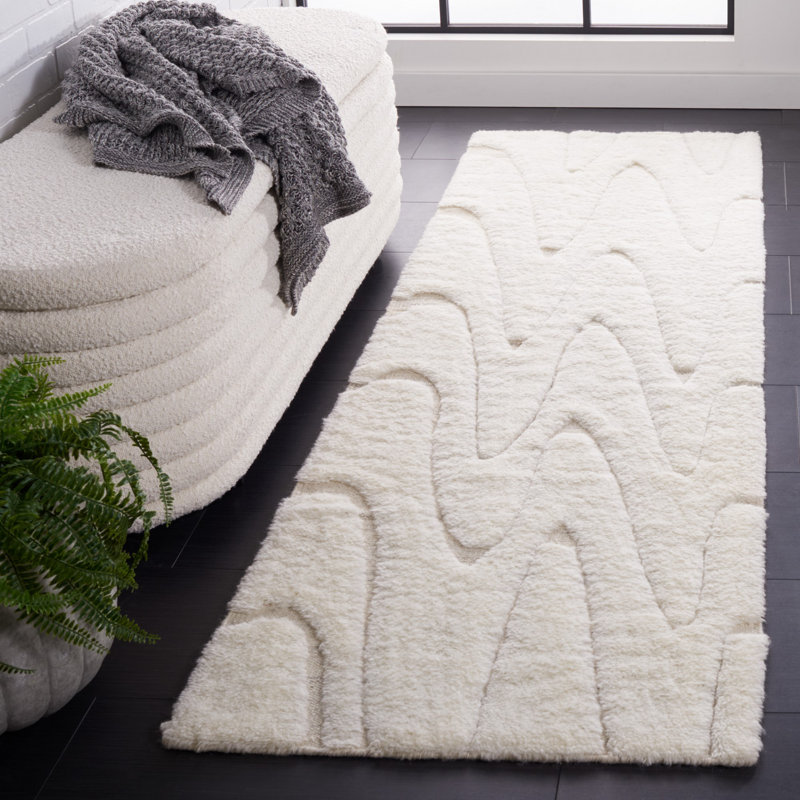 Wrought Studio Shinn Handmade Flatweave Ivory/Beige Rug | Wayfair