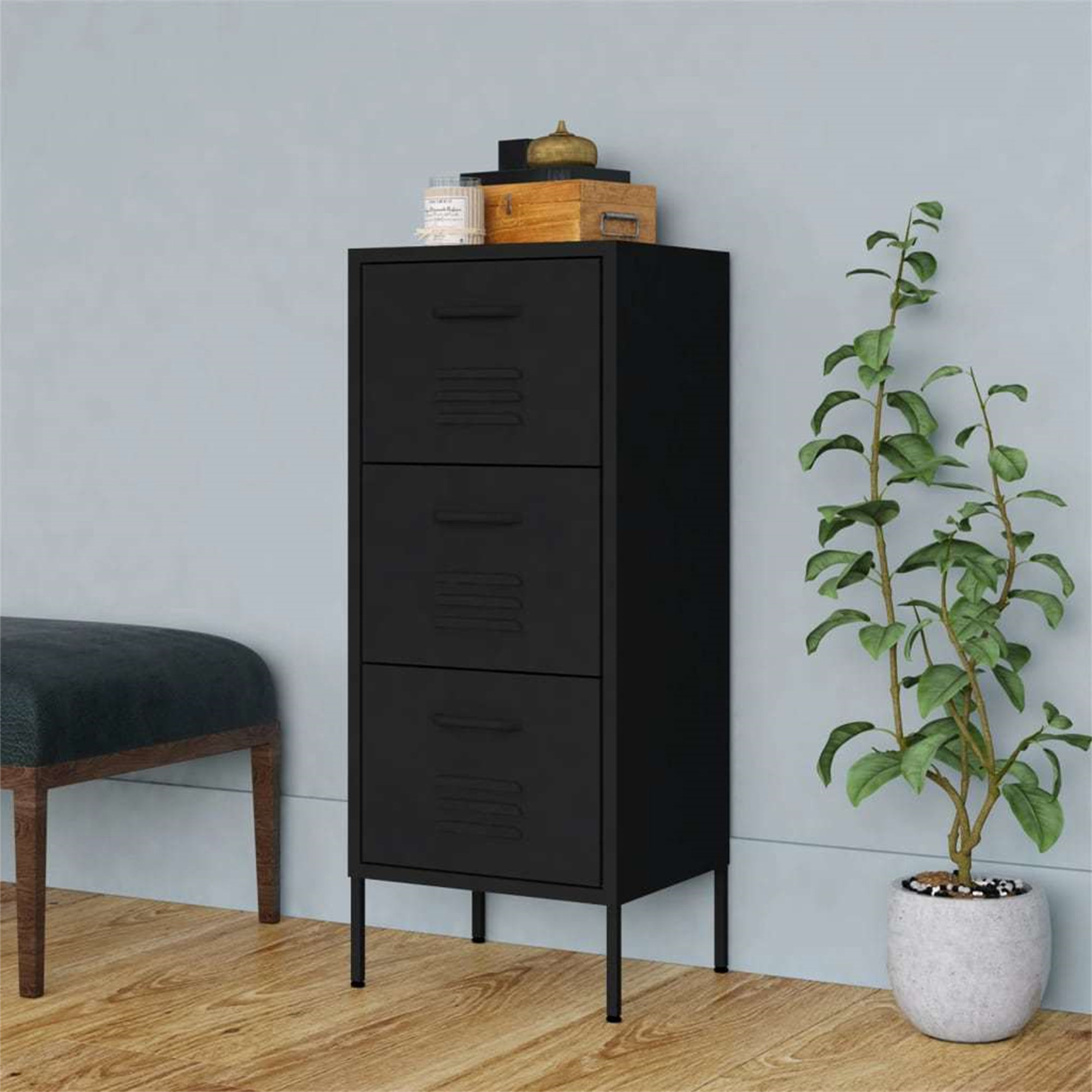 Latitude Run® Steel Accent Chest | Wayfair