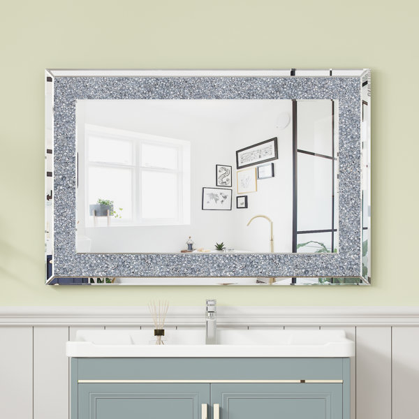 Crushed-glass-mirror | Wayfair