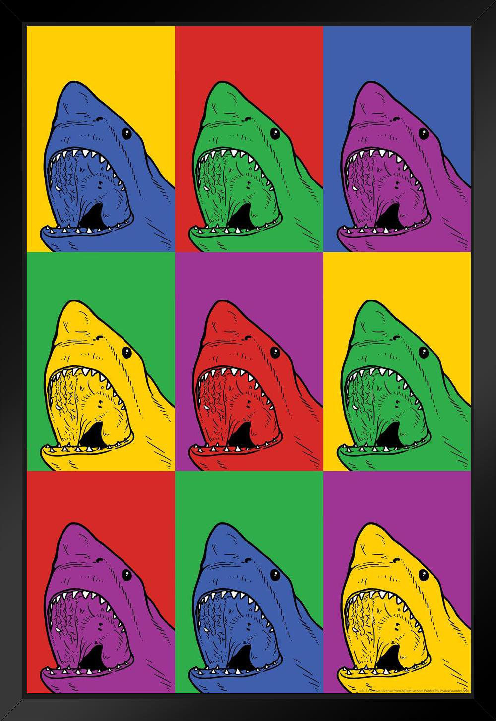 Trinx Shark Pop Art Illustration Shark Posters For Walls Shark Pictures ...