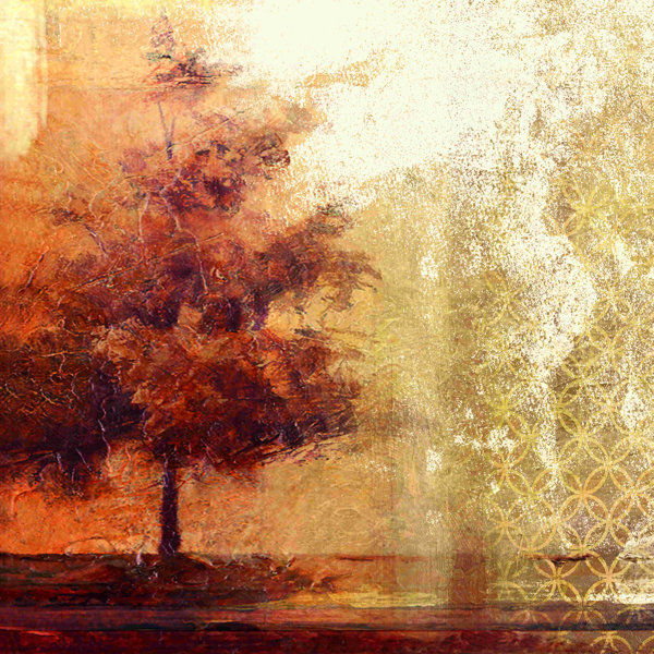 Winston Porter Big Red Tree - Wrapped Canvas Print | Wayfair