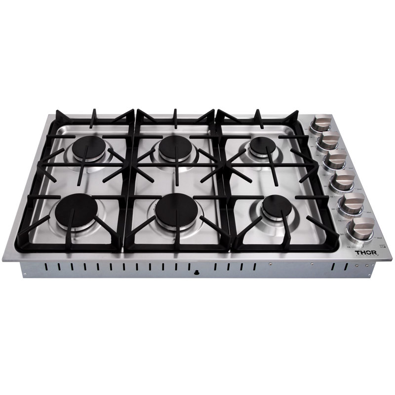ThorKitchen Thor Kitchen 36'' Gas 6 Burner Cooktop & Reviews | Wayfair