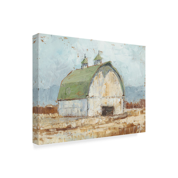 August Grove® Whitewashed Barn III by Ethan Harper - Painting on Canvas ...