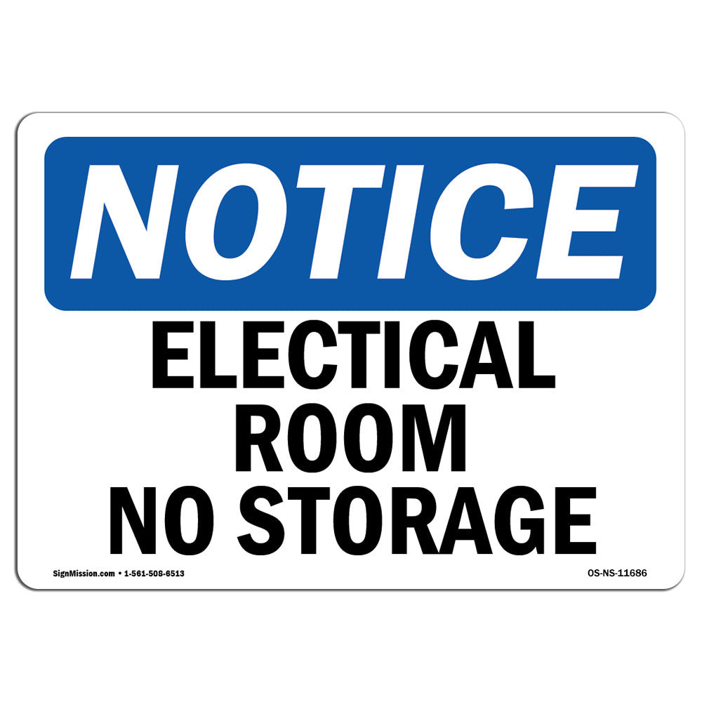 SignMission Electrical Room No Storage Sign | Wayfair