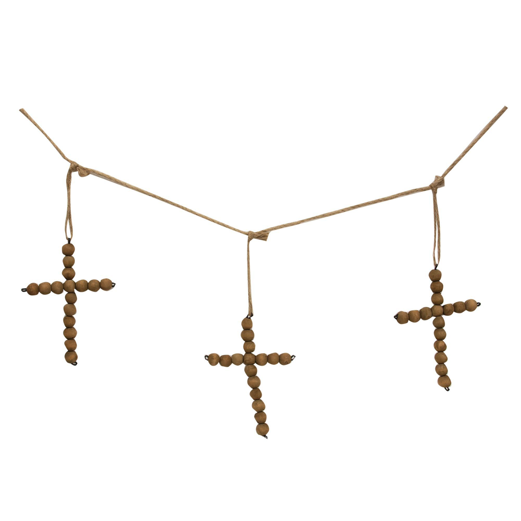 Dakota Fields 6' Bead Cross Garland | Wayfair