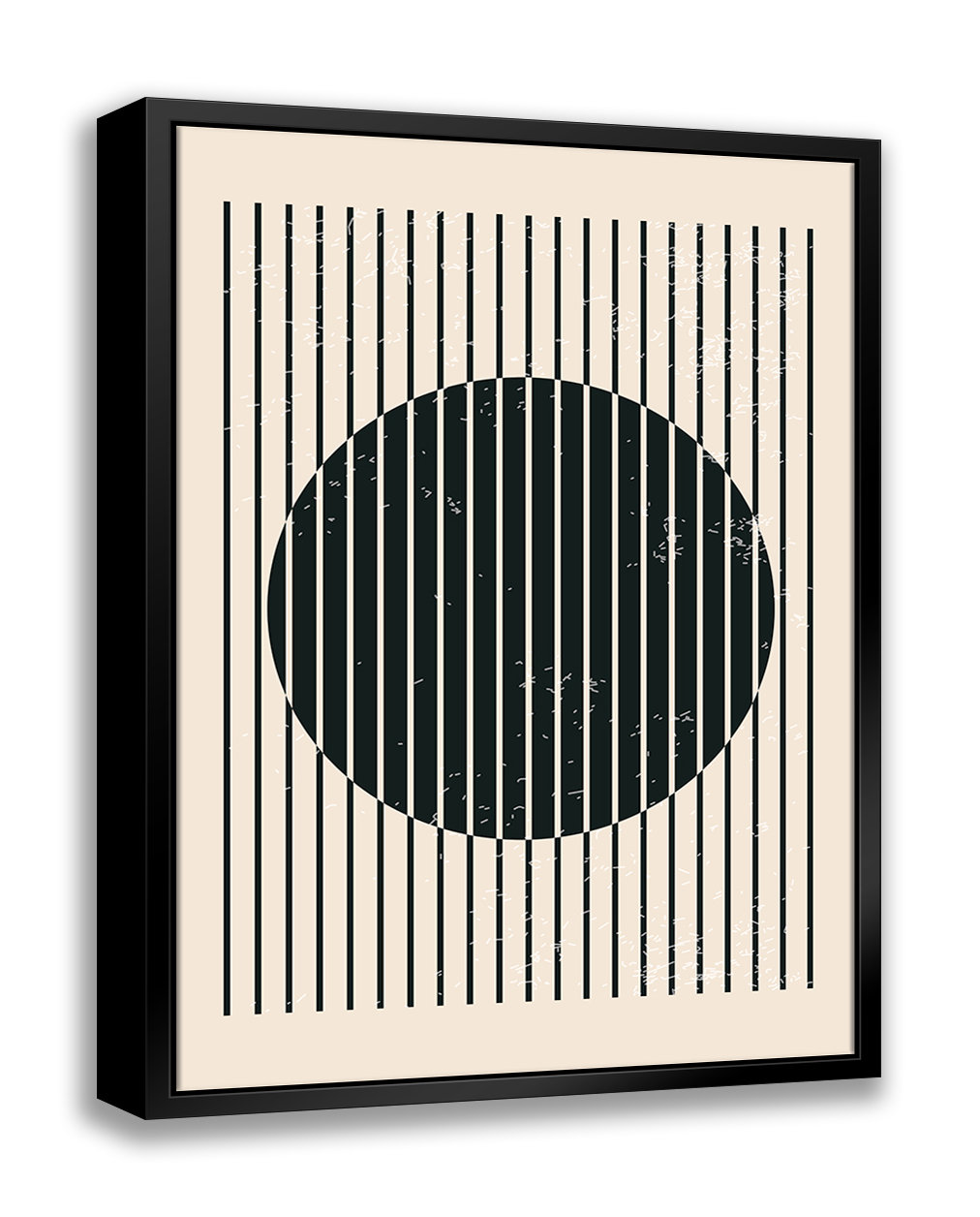 ATX Art Group LLC Black And White Geometric Shapes #1 - Floater Frame ...