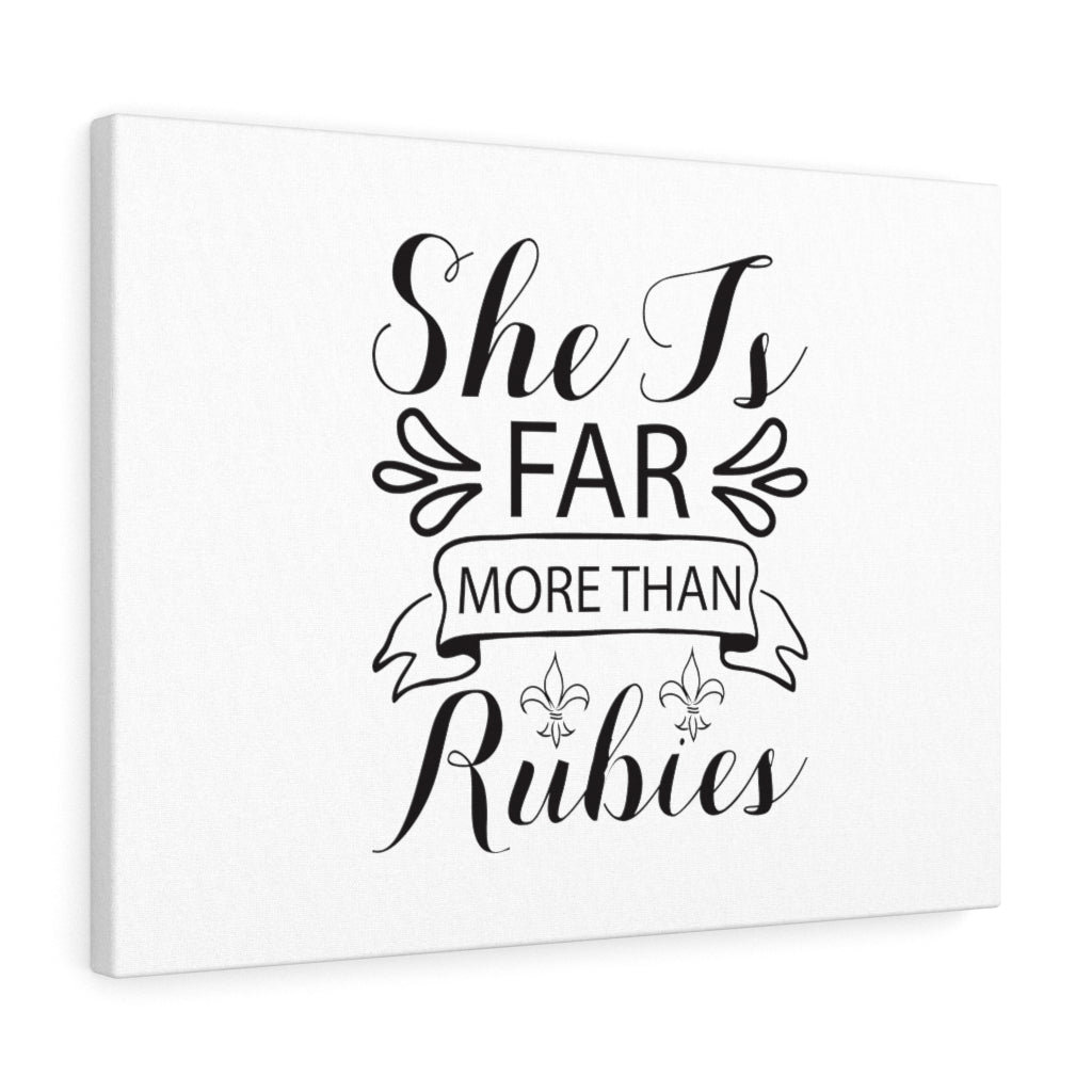 Trinx Far More Than Rubies Christian Wall Art Bible Verse Print Ready ...