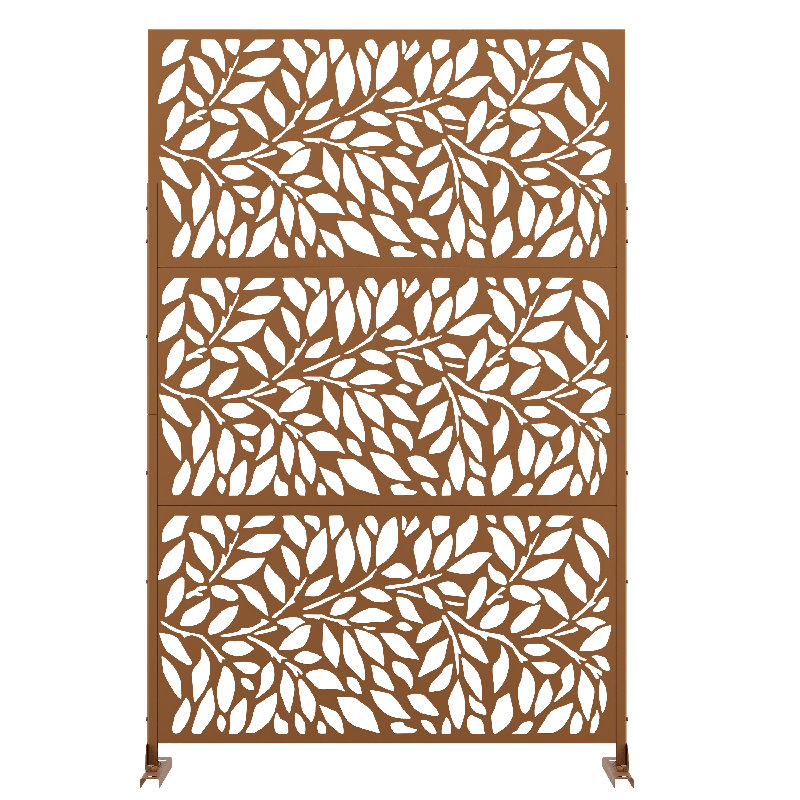 Fency 6.5 ft. H x 4 ft. W Privacy Screen Metal Fence Panel & Reviews ...