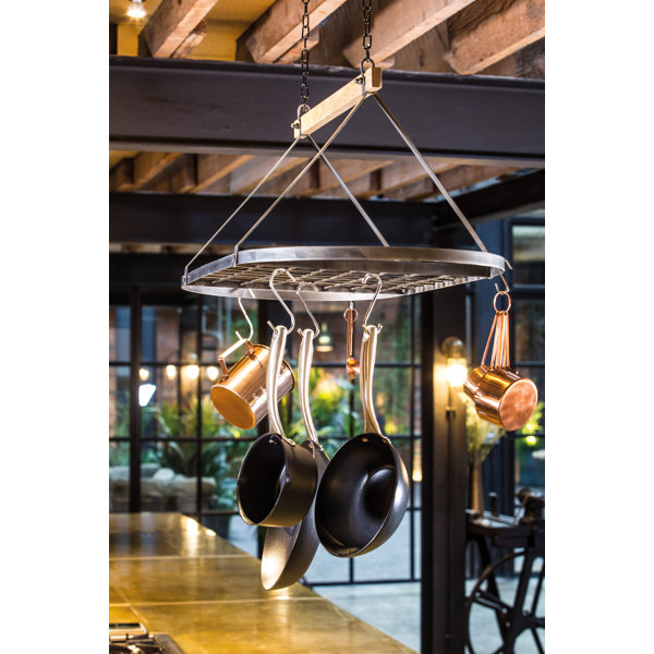 KitchenCraft Industrial Kitchen Hanging Pot Rack & Reviews | Wayfair.co.uk