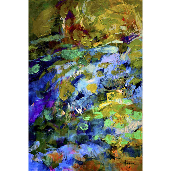 Wrought Studio Chrysalis Liquid II On Canvas Painting | Wayfair
