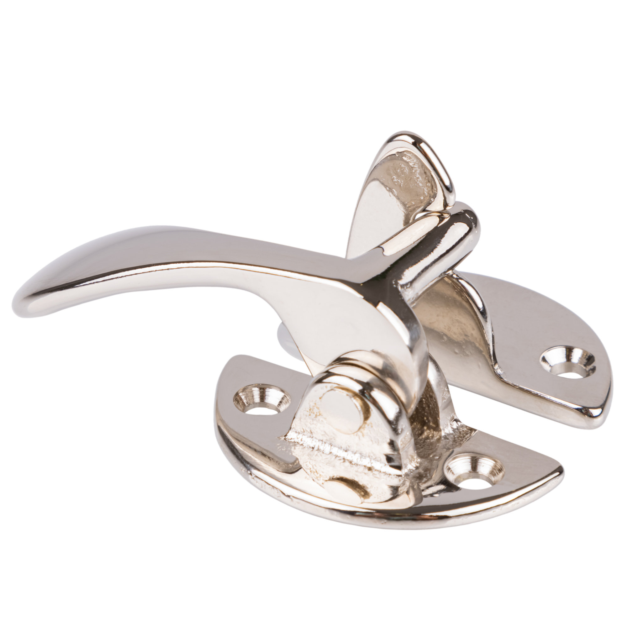 UNIQANTIQ HARDWARE SUPPLY Nickel Right Flush Cabinet or Cupboard Lever ...